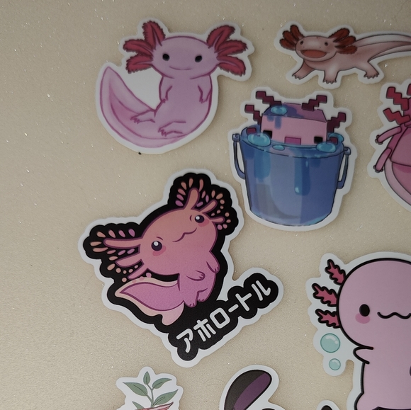 Office | Set Of 2 Cute Fantasy Axolotl Stickers | Poshmark